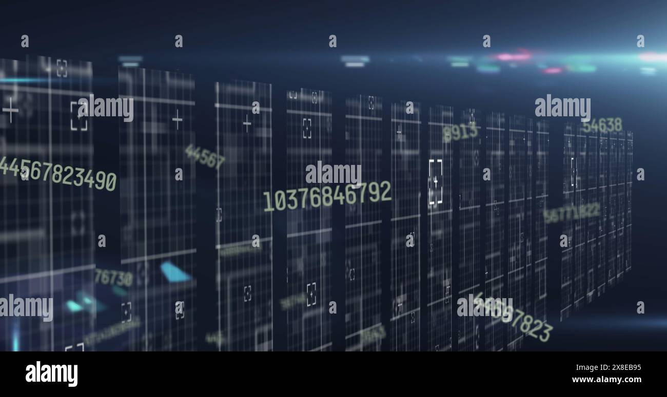 Displaying glowing big data hi-res stock photography and images - Alamy