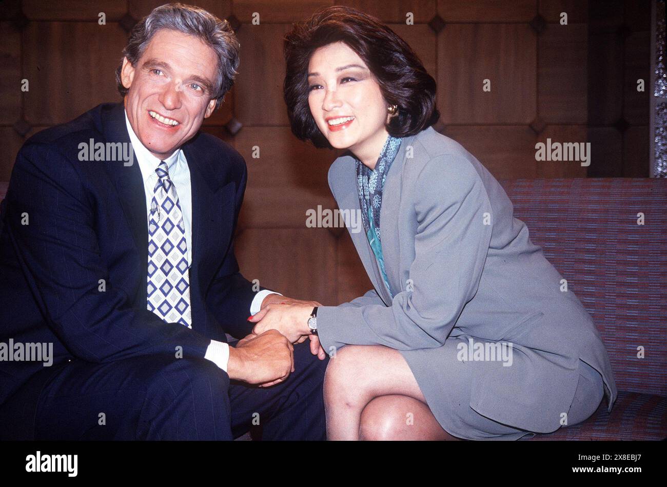 MAURY POVICH AND CONNIE CHUNG.ON THE SET OF THE POVICH SHOW.© JUDIE BURSTEIN/(Credit Image ...