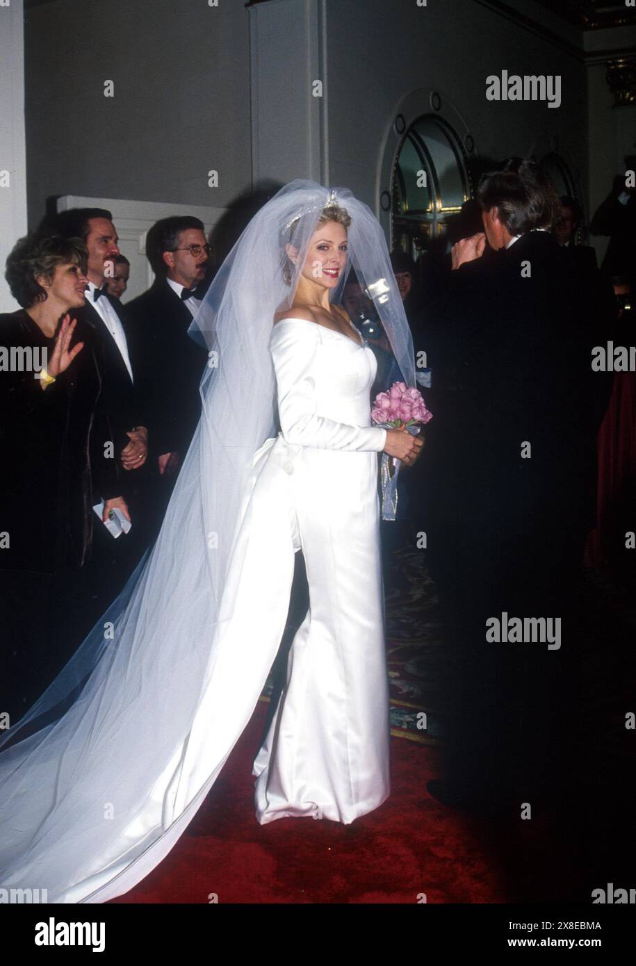 Marla maples donald trump wedding hi-res stock photography and images ...