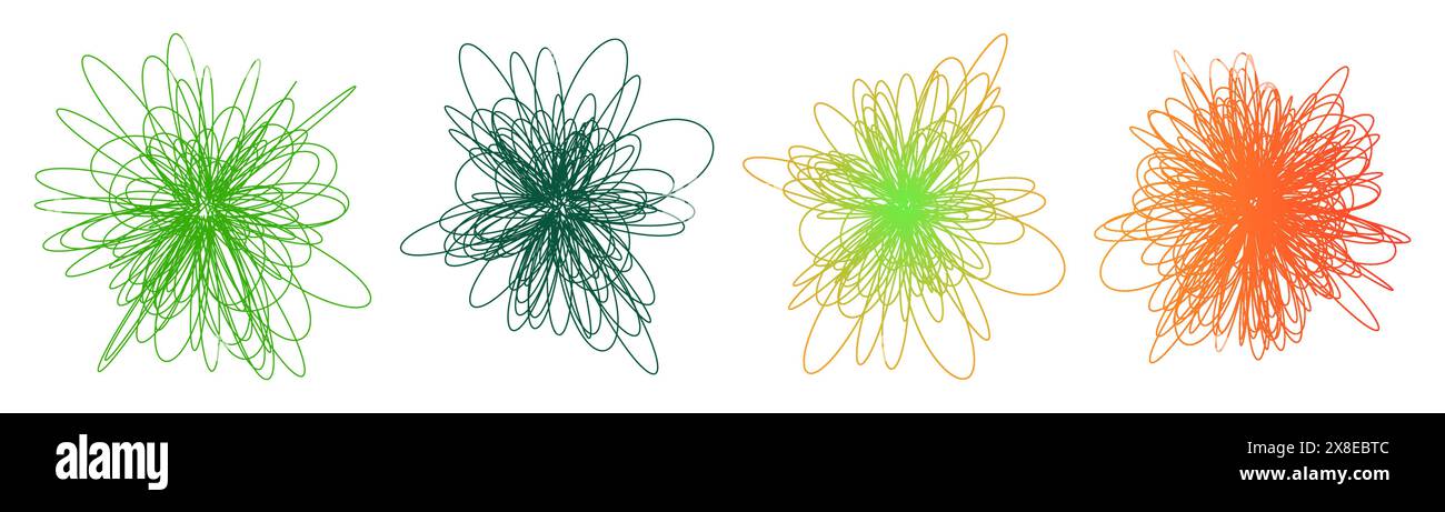 Colorful chaos tangled shape scribble sketch intricate chaotic texture ...