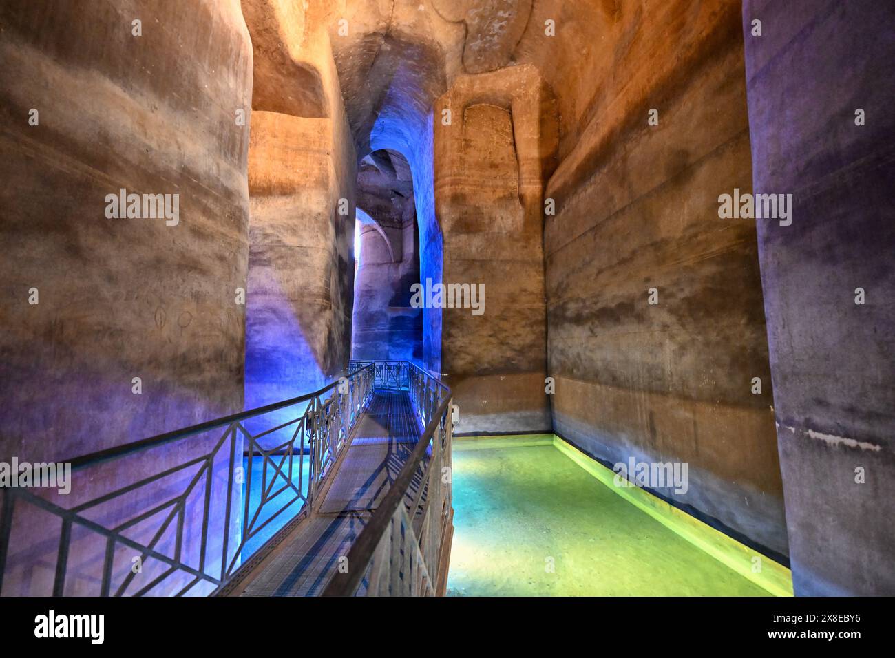 Ancient water cistern in Matera. UNESCO heritage. Capital of Europe ...