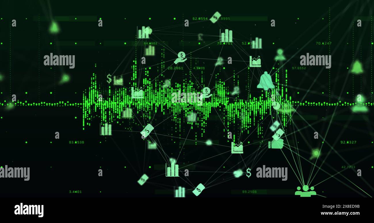 Web connection icons financial data hi-res stock photography and images ...