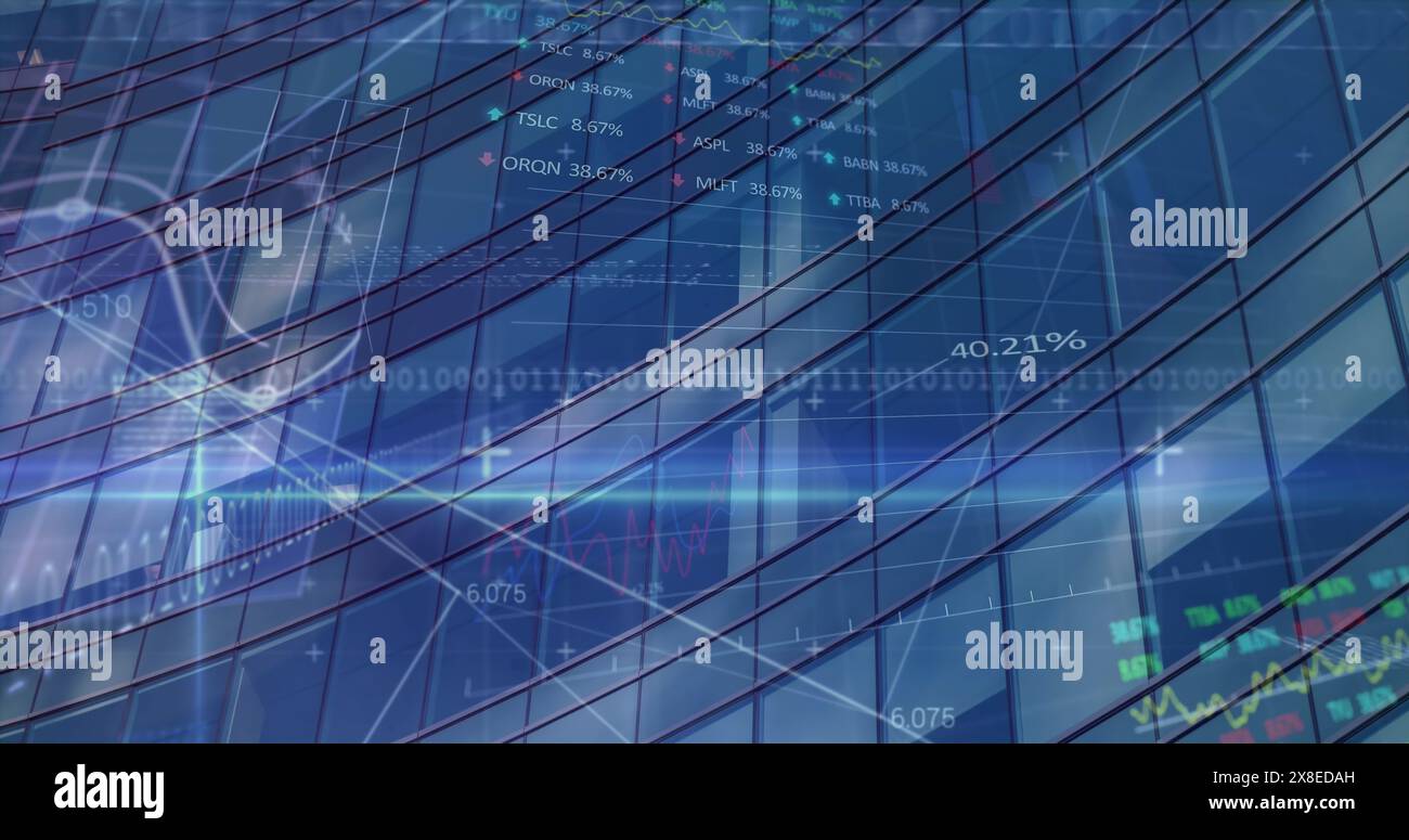 Multiple Screens Displaying Stock Market Data Reflecting Trends Stock