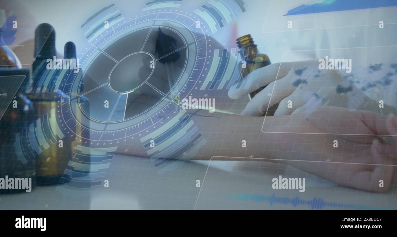 Caucasian male, 20, his sister, 27, analyze digital data Stock Photo ...