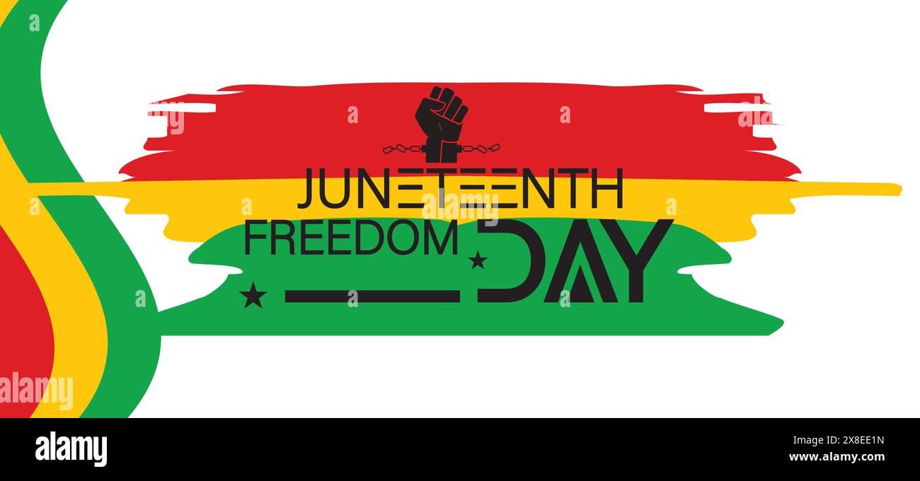 Juneteenth Inspired Stylish Celebration Design Stock Vector Image & Art ...