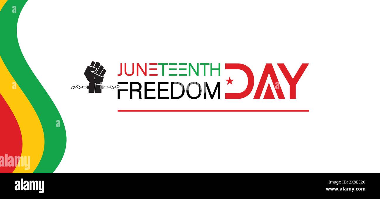 Juneteenth Chic Embracing Liberation through Elegant Design Stock ...