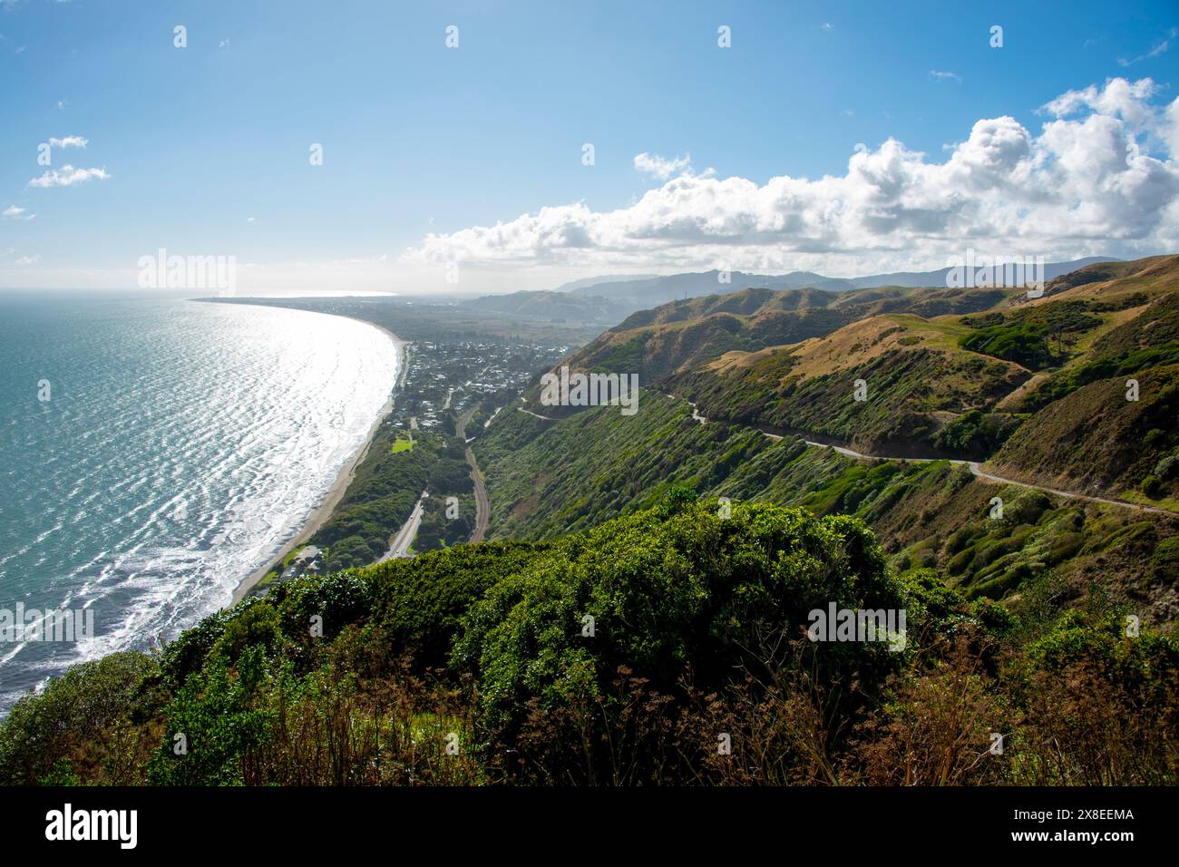 Paekakariki Hill Road - New Zealand Stock Photo - Alamy