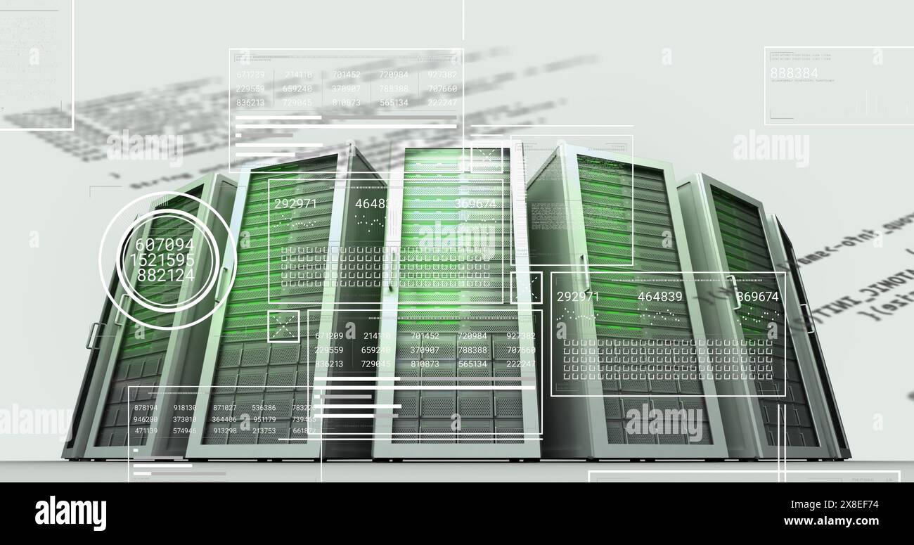 Image of data processing and computer servers Stock Photo - Alamy