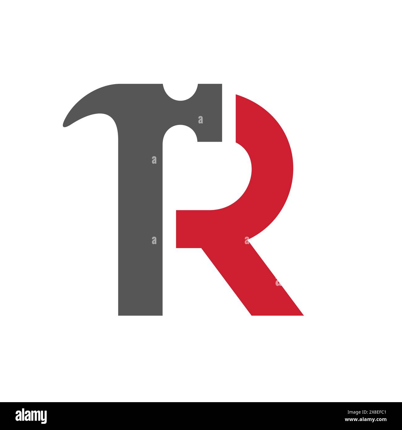 Letter R Hammer Logo, Vector Illustration Stock Vector Image & Art - Alamy