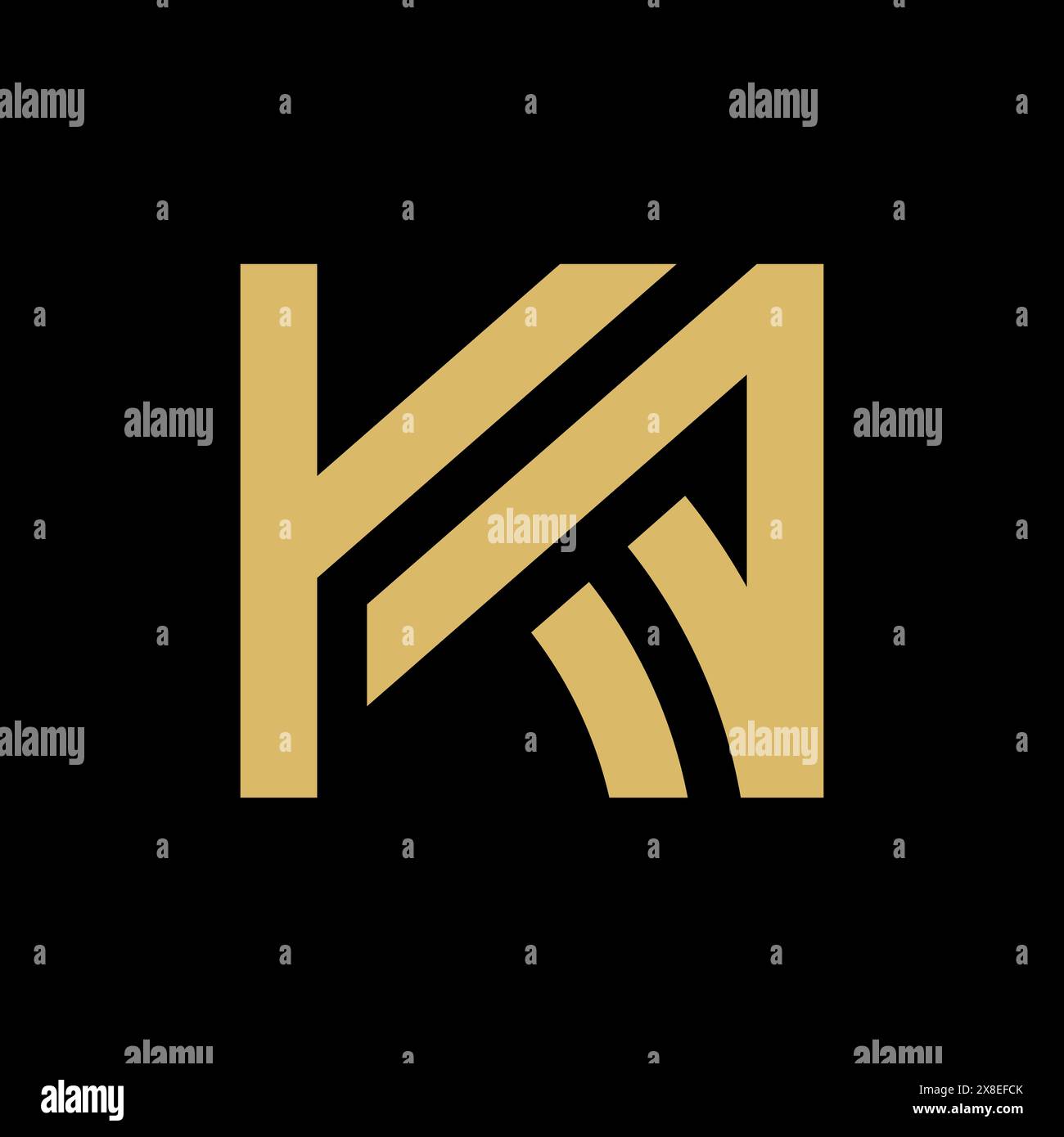 Initial Letter KA Logo, Vector Illustration Design Stock Vector Image ...