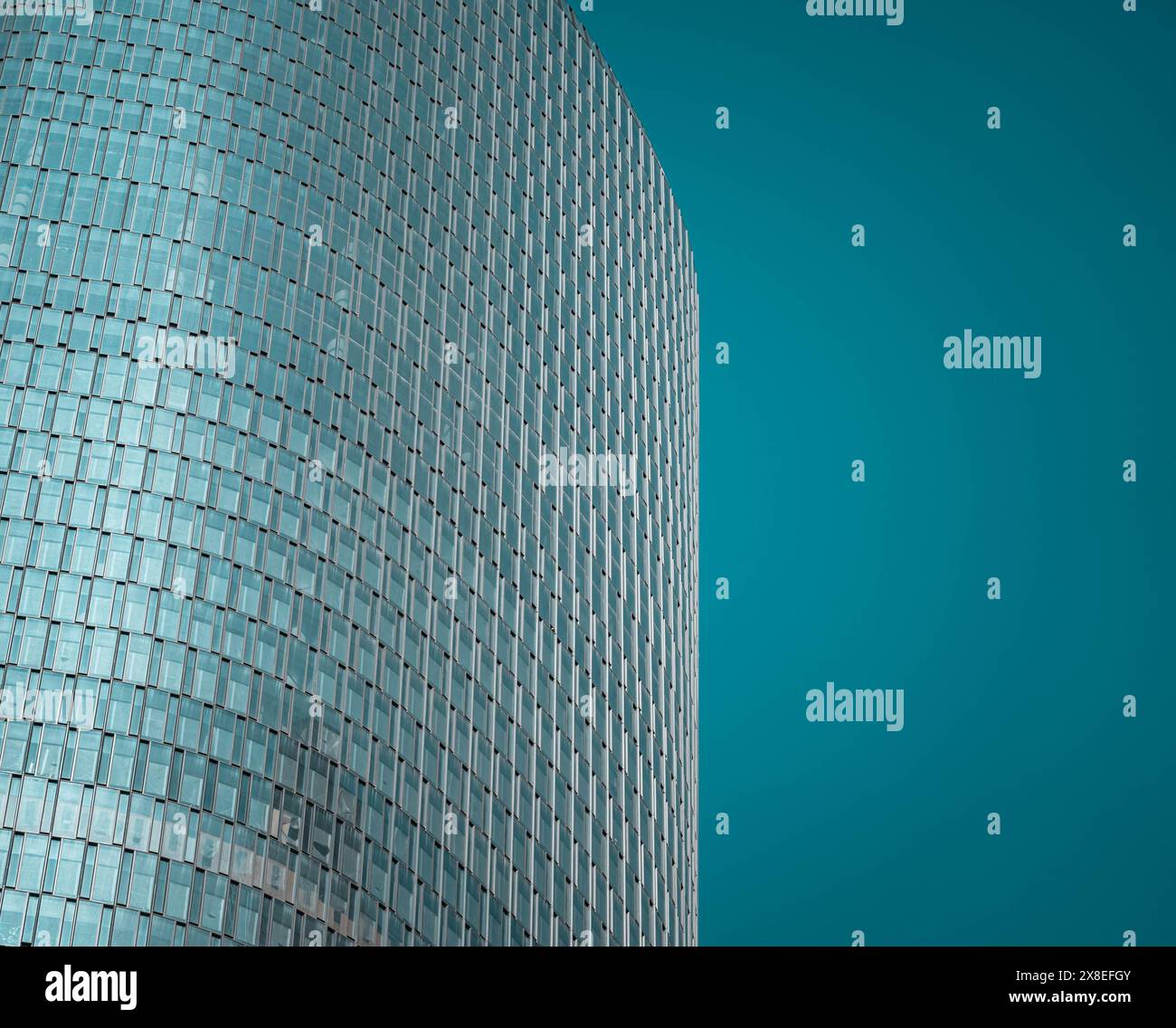 Modern financial buildings in business district; Architectural ...