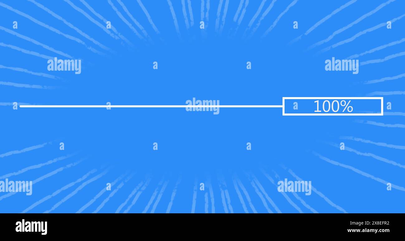 Image of increasing percentage over light trails with copy space on ...