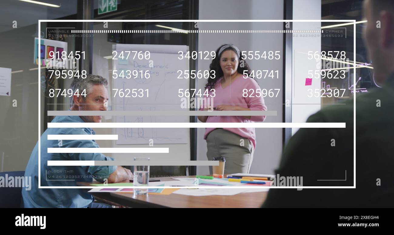 Image Of Growing Numbers Loading Bars Diverse Female Manager