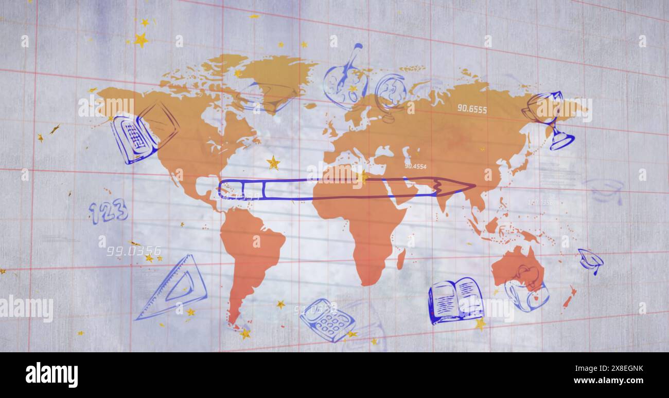 School bag pencil book hi-res stock photography and images - Alamy