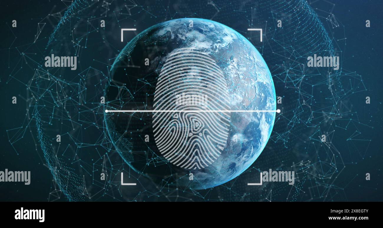 Map dot fingerprint hi-res stock photography and images - Alamy