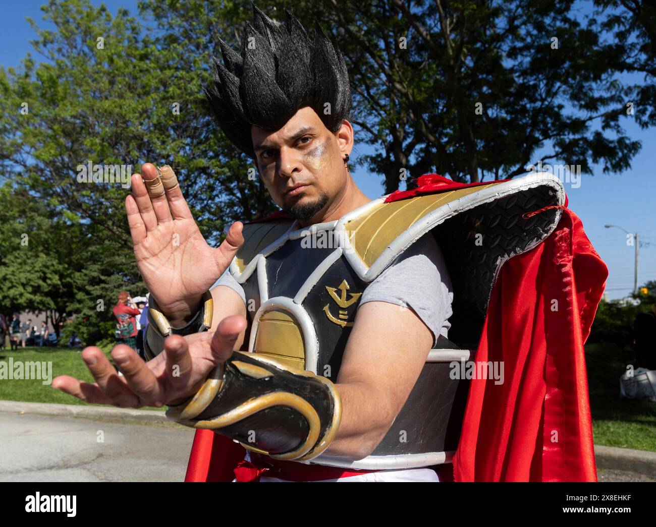 Toronto, Canada. 24th May, 2024. A cosplayer poses for photos during ...