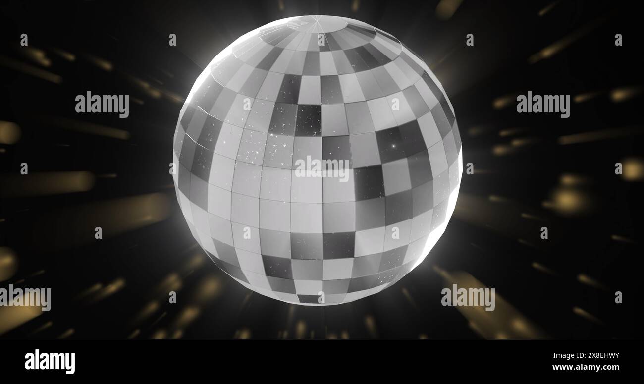 Mirror disco ball spinning on hi-res stock photography and images - Alamy