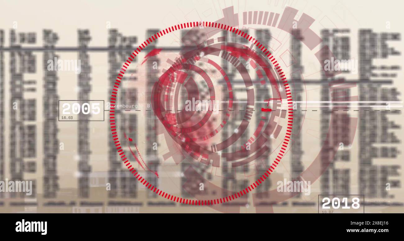 Animation red globe digital data hi-res stock photography and images - Alamy