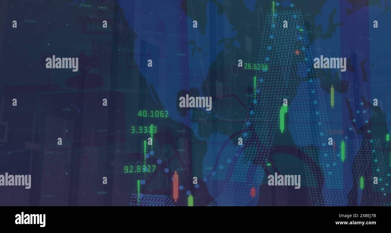Animation world map statistic data hi-res stock photography and images ...
