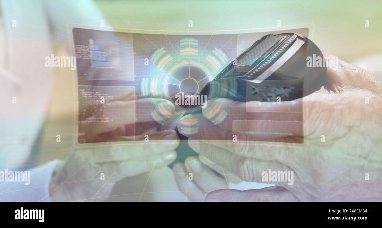 Image of data processing over contactless payment on terminal Stock ...