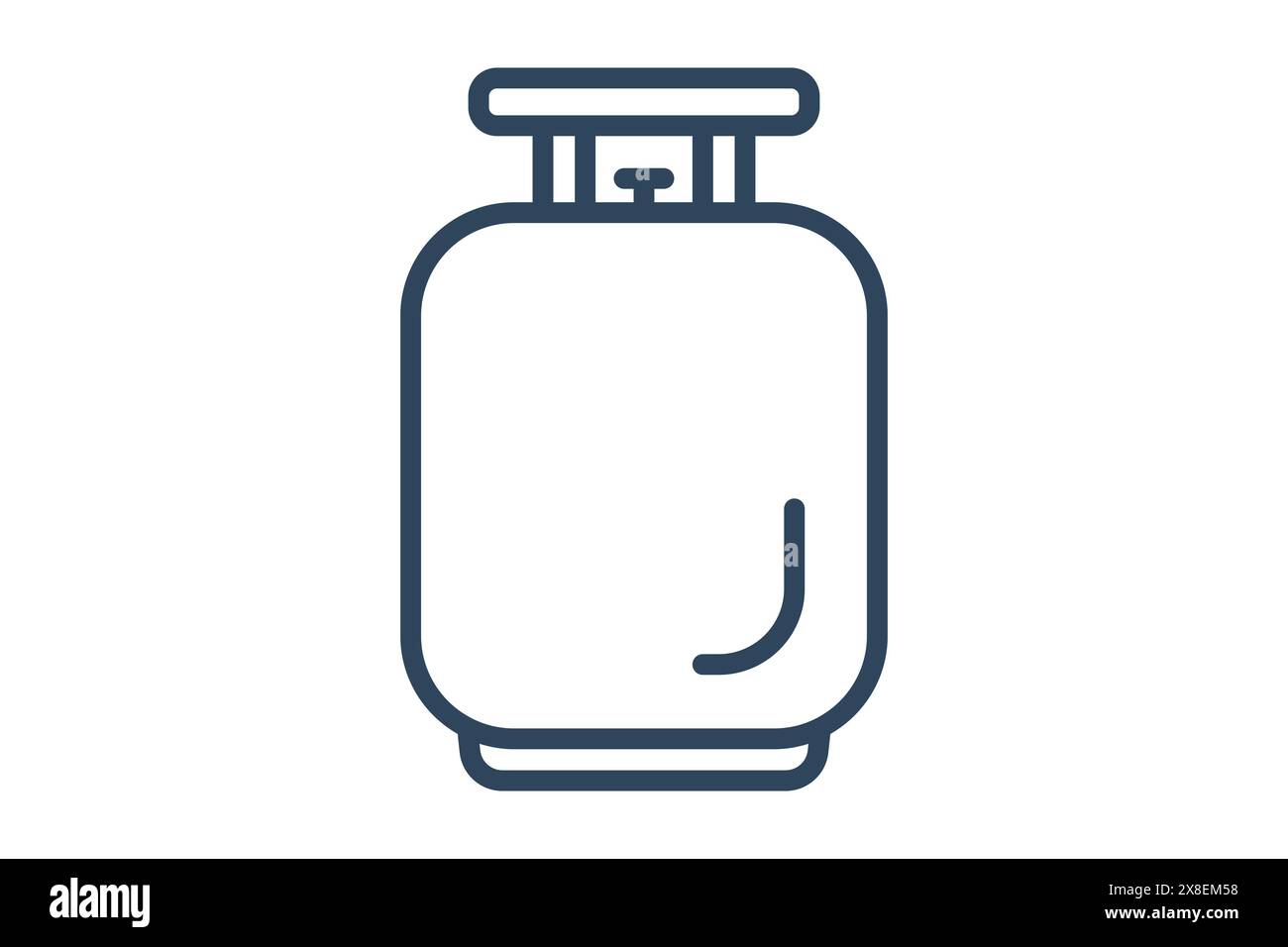 Gas icon. gas cylinders. icon related to utilities. line icon style ...