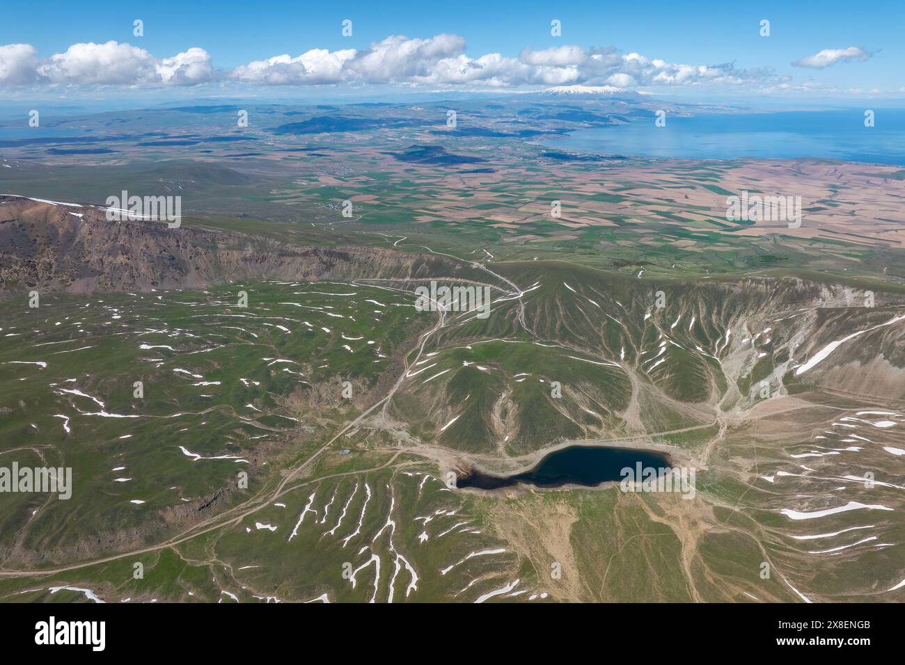 Nemrut Lake is the second largest crater lake in the world and the ...