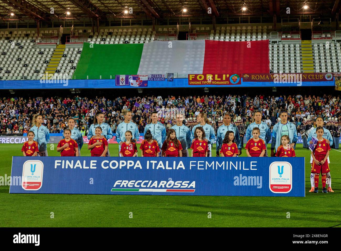 Cesena, Italy. 24th May, 2024. ACF Fiorentina line-up during the match ...