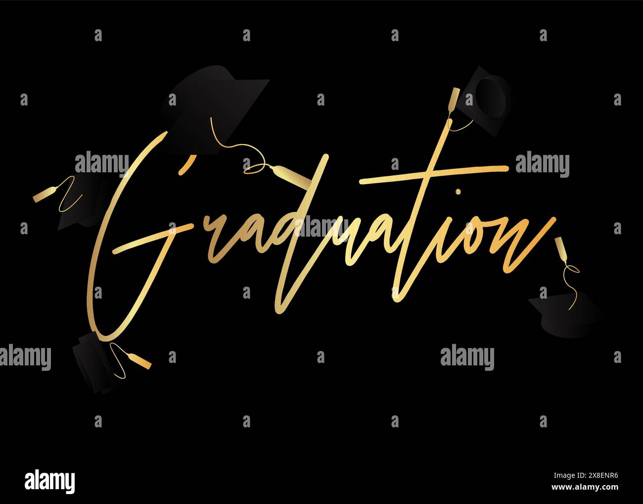 Graduation cap diploma congrats Stock Vector Images - Alamy