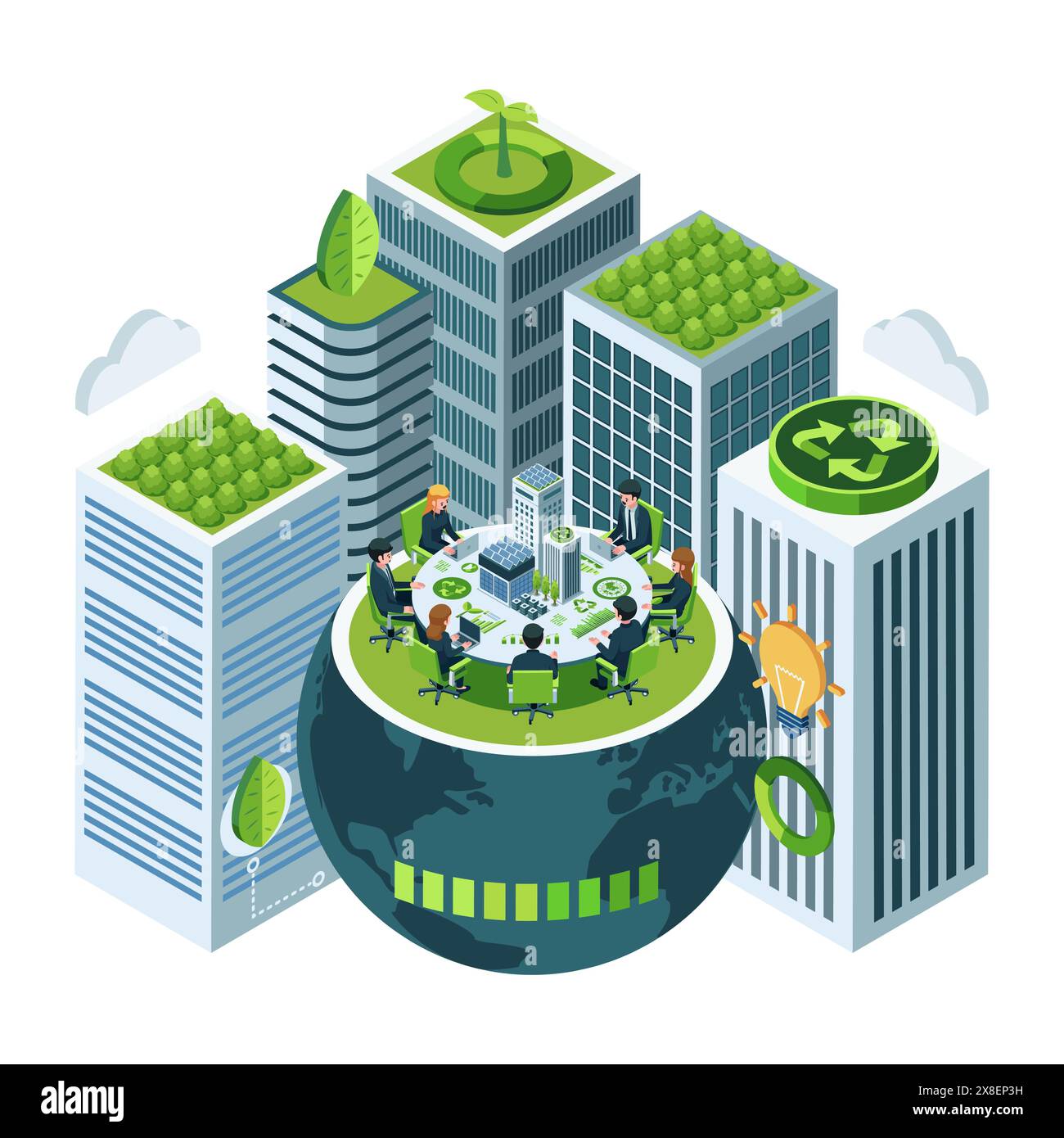 Eco urban development Stock Vector Images - Alamy