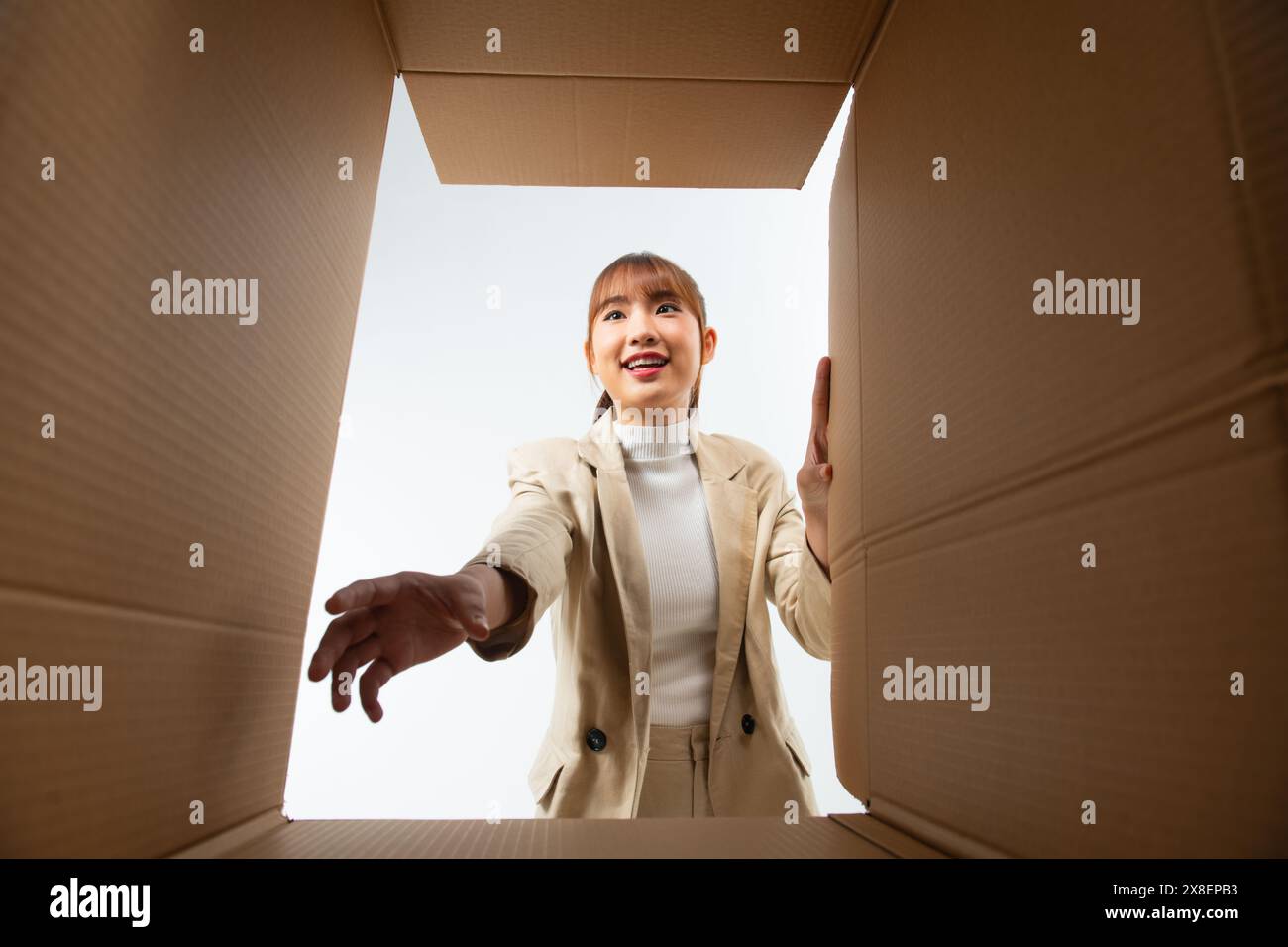 Customer looking inside shopping hi-res stock photography and images ...