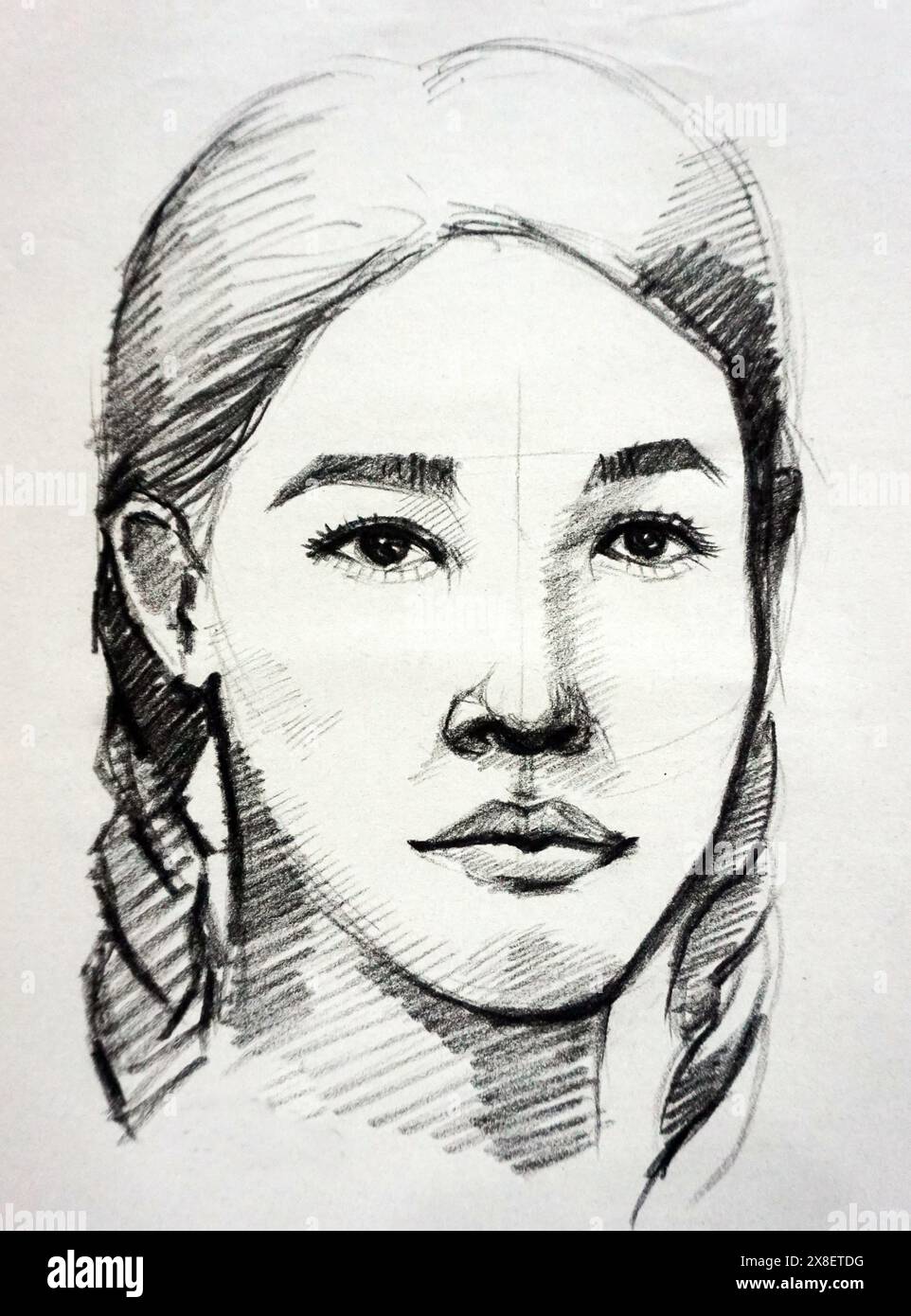 Cartoon girl staring hi-res stock photography and images - Alamy