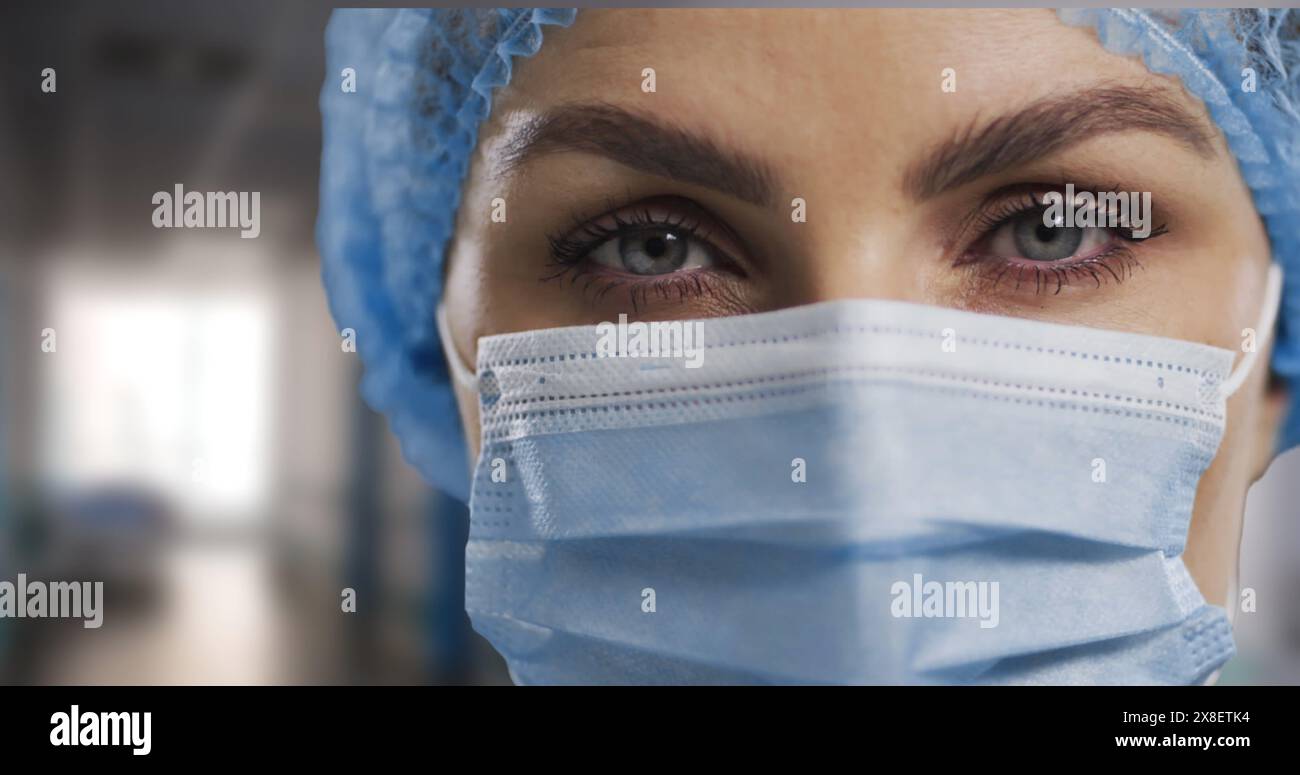 Woman doctor in clinic stands hi-res stock photography and images - Alamy