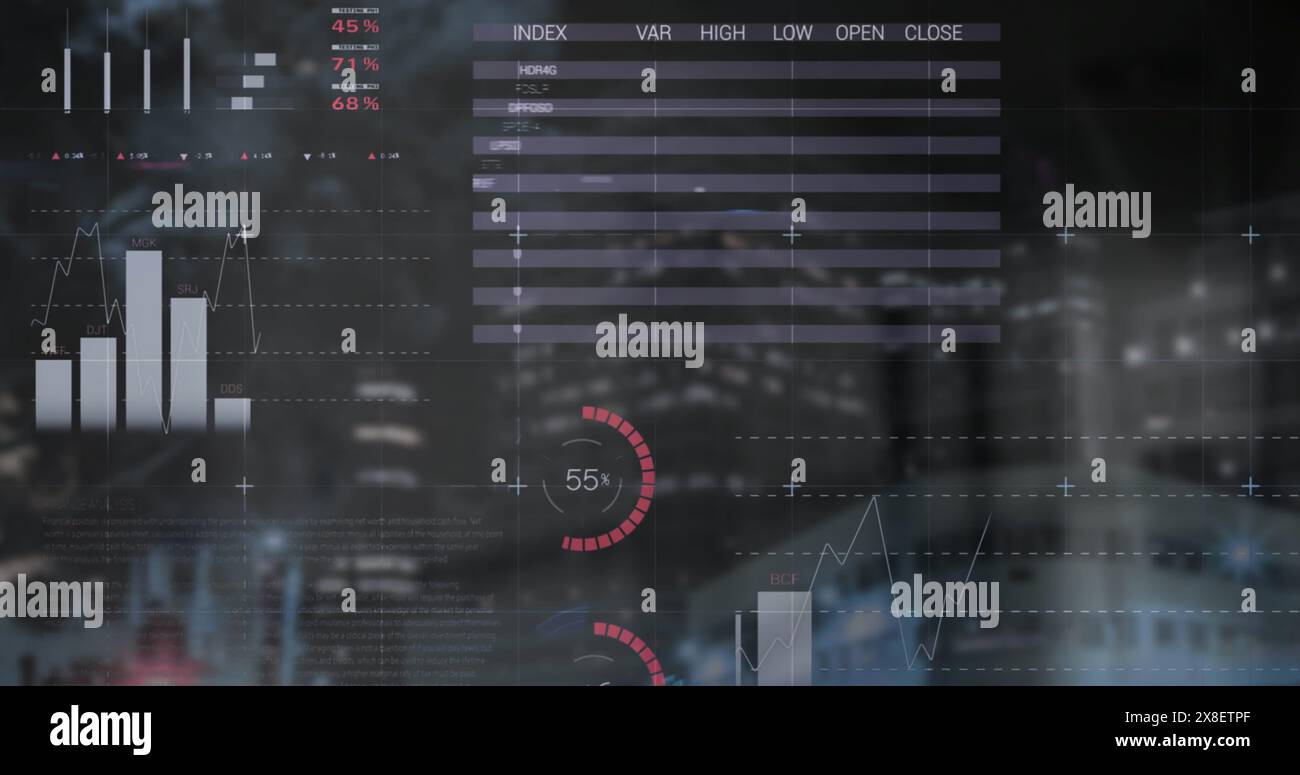 Animation digital city data processing hi-res stock photography and images - Alamy