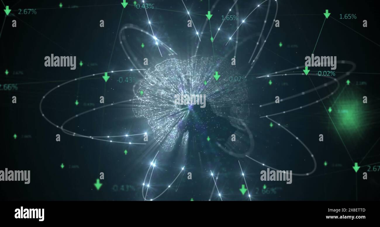 Animation glowing light globe spinning hi-res stock photography and ...