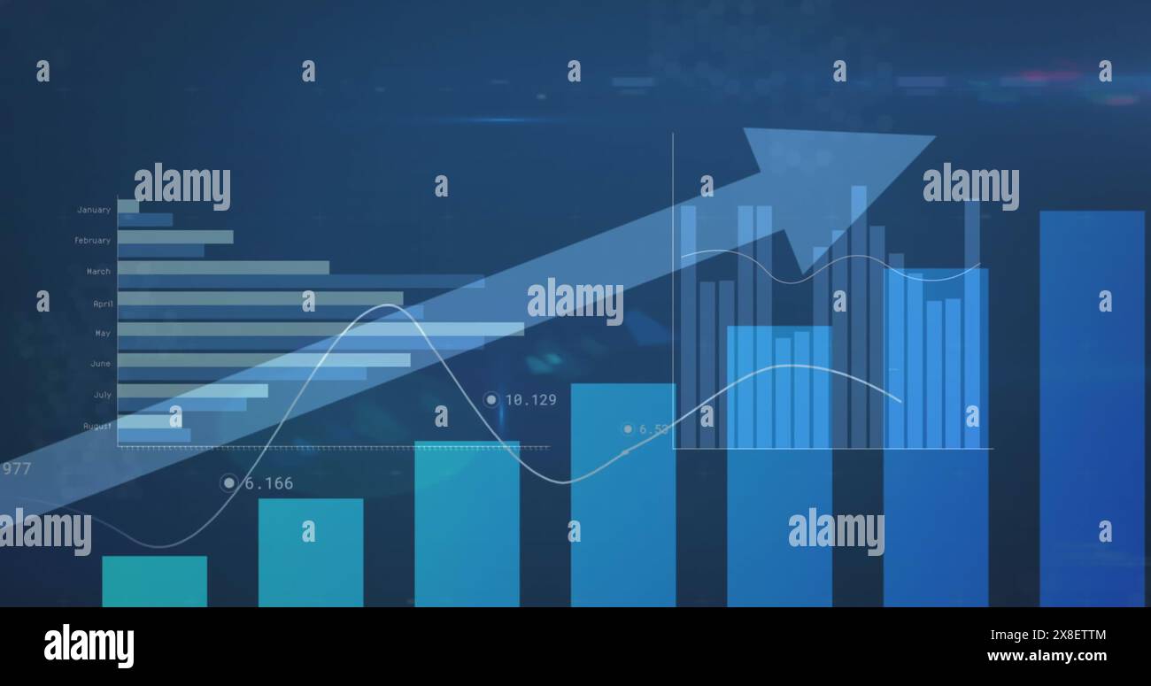 Image of statistical data processing against blue background Stock ... Image of statistical data processing against blue background Stock ...
