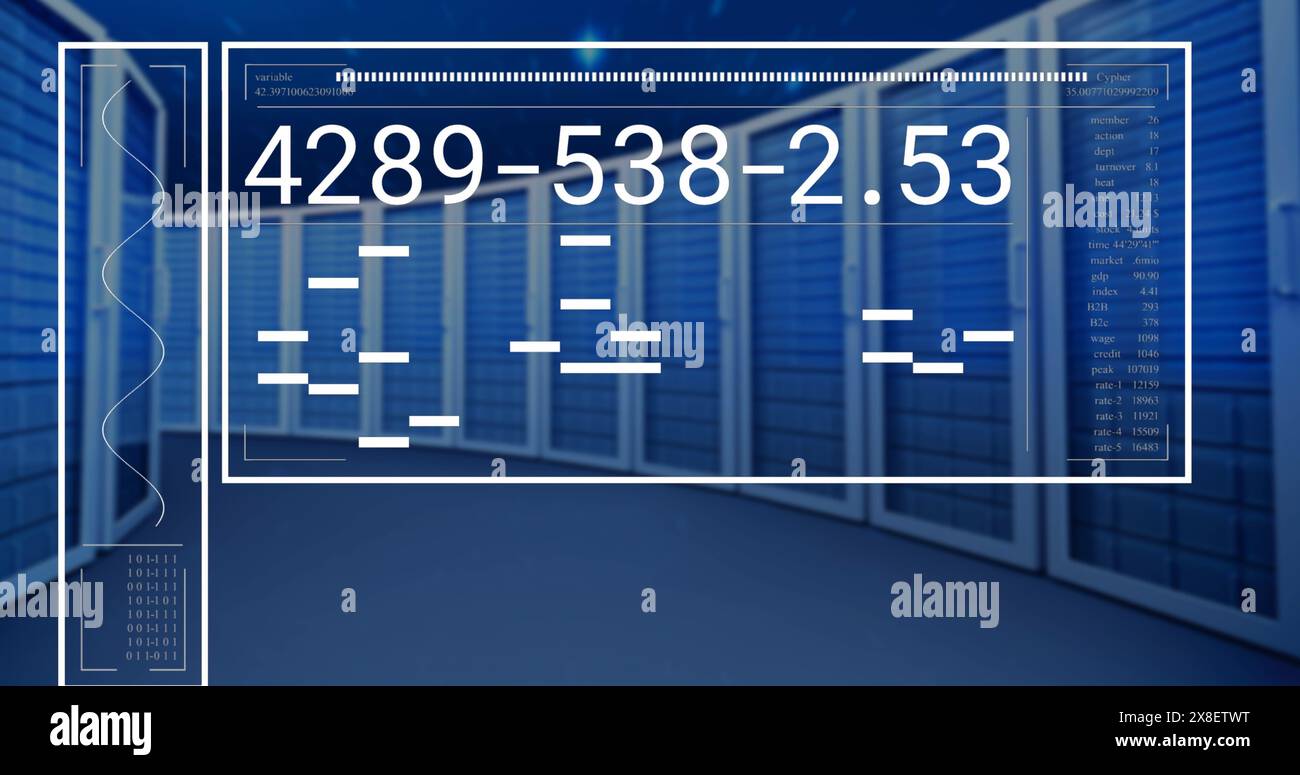 Image of data processing over computer servers Stock Photo - Alamy
