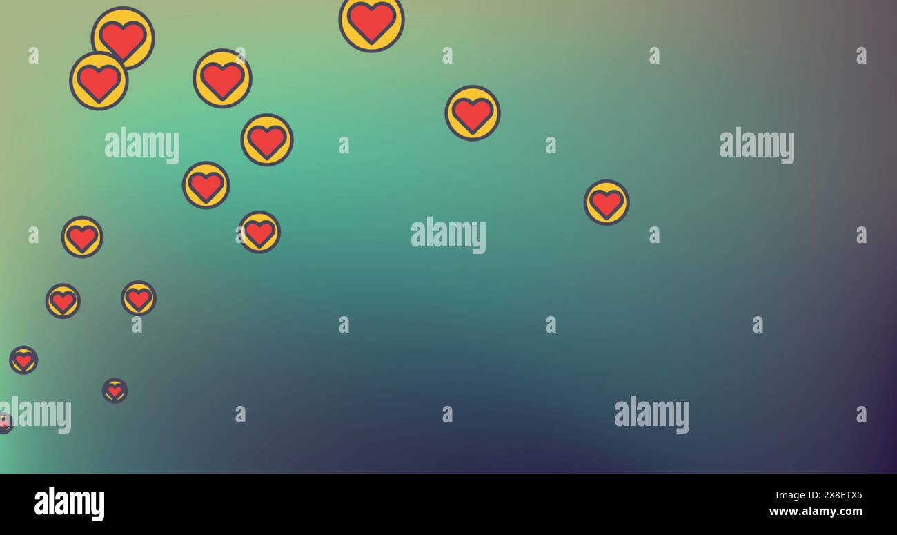 Animation heart icons connections data hi-res stock photography and ...