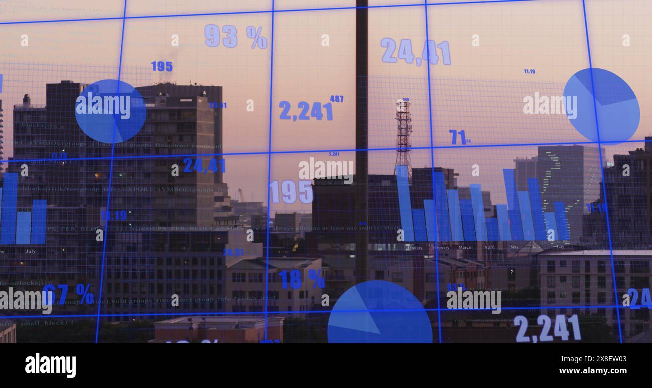 Image Of Statistical Data Processing Over Grid Network Against Aerial