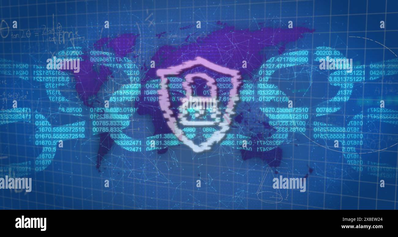 Man in glasses analyzes cybersecurity threats on screens Stock Photo ...