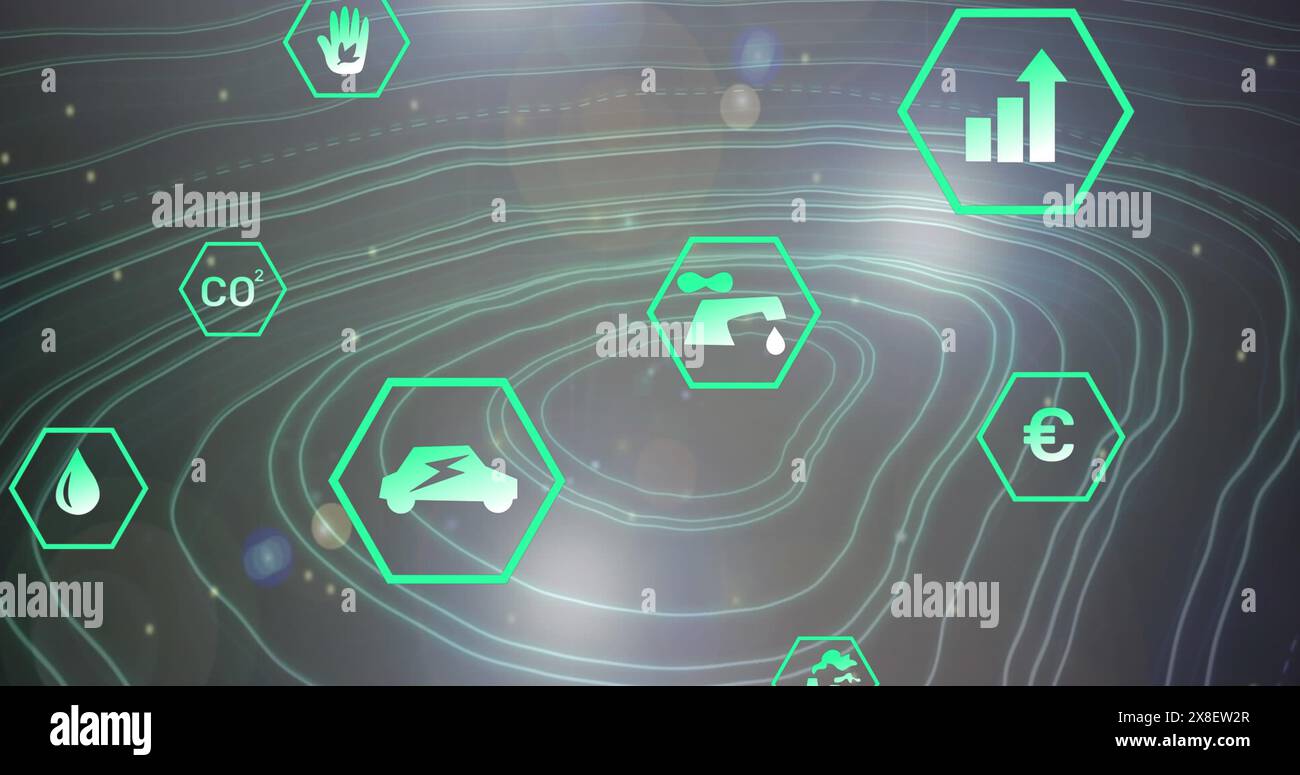 Animation digital wave patterns data hi-res stock photography and images - Alamy