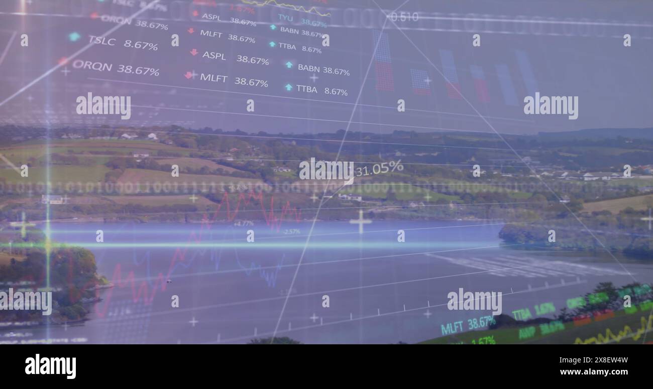 Two people analyzing financial data on screen, discussing trends Stock ...