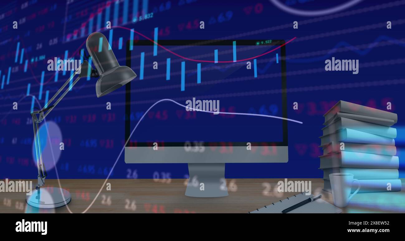 Stock market screen chart hi-res stock photography and images - Alamy