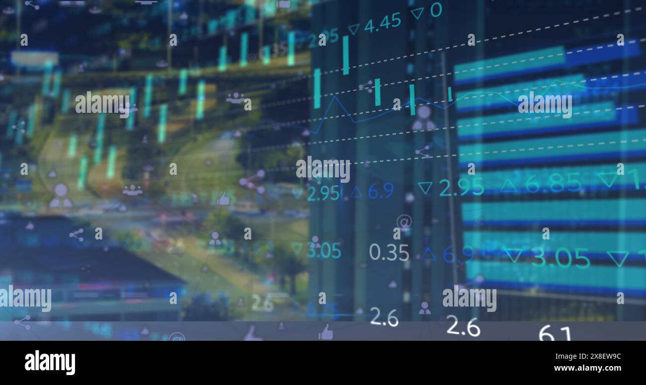 Web connection icons financial data hi-res stock photography and images ...