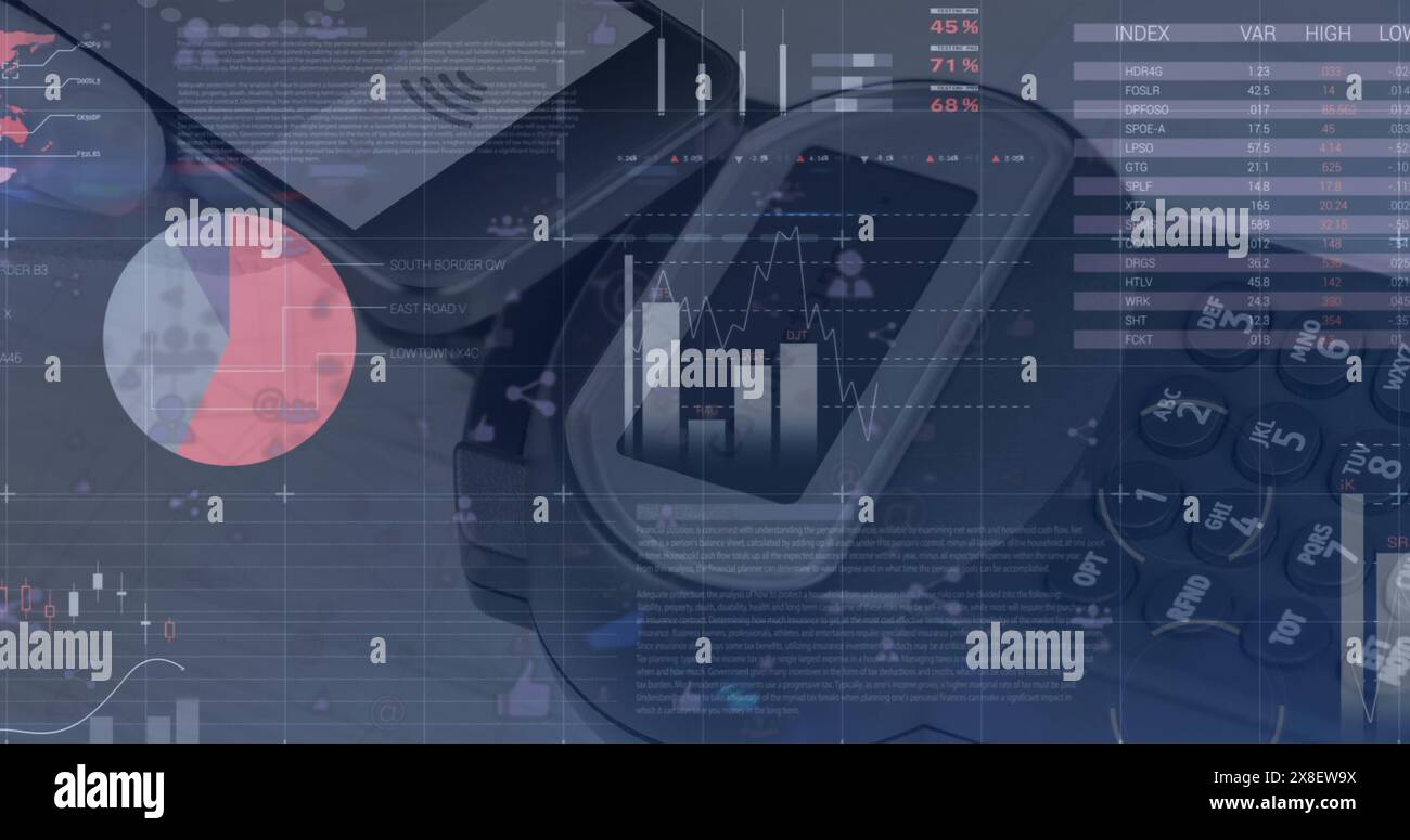 Animation statistics data processing man hi-res stock photography and ...