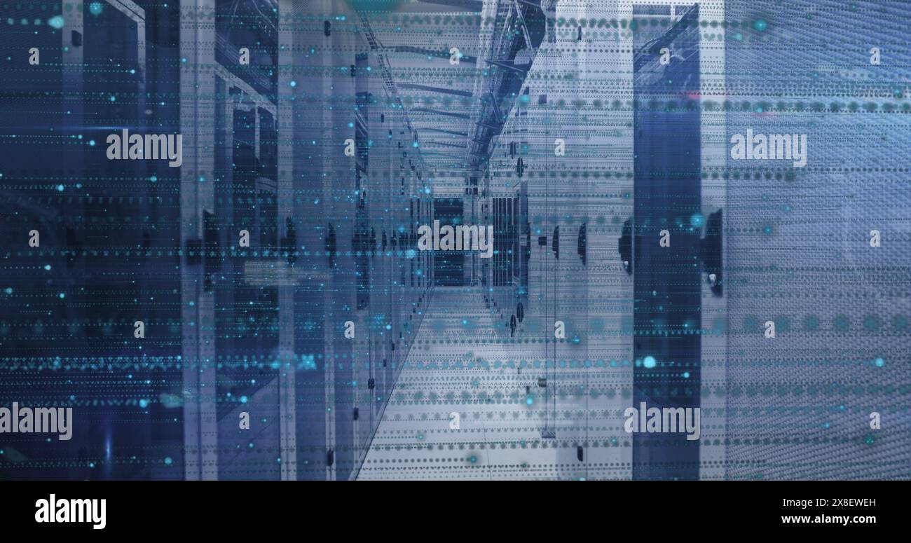 Animation data processing over room hi-res stock photography and images ...