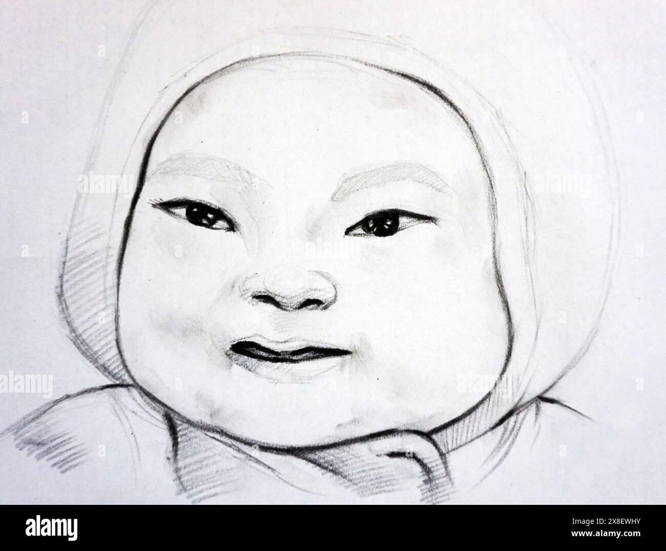 Baby hand sketch hi-res stock photography and images - Alamy