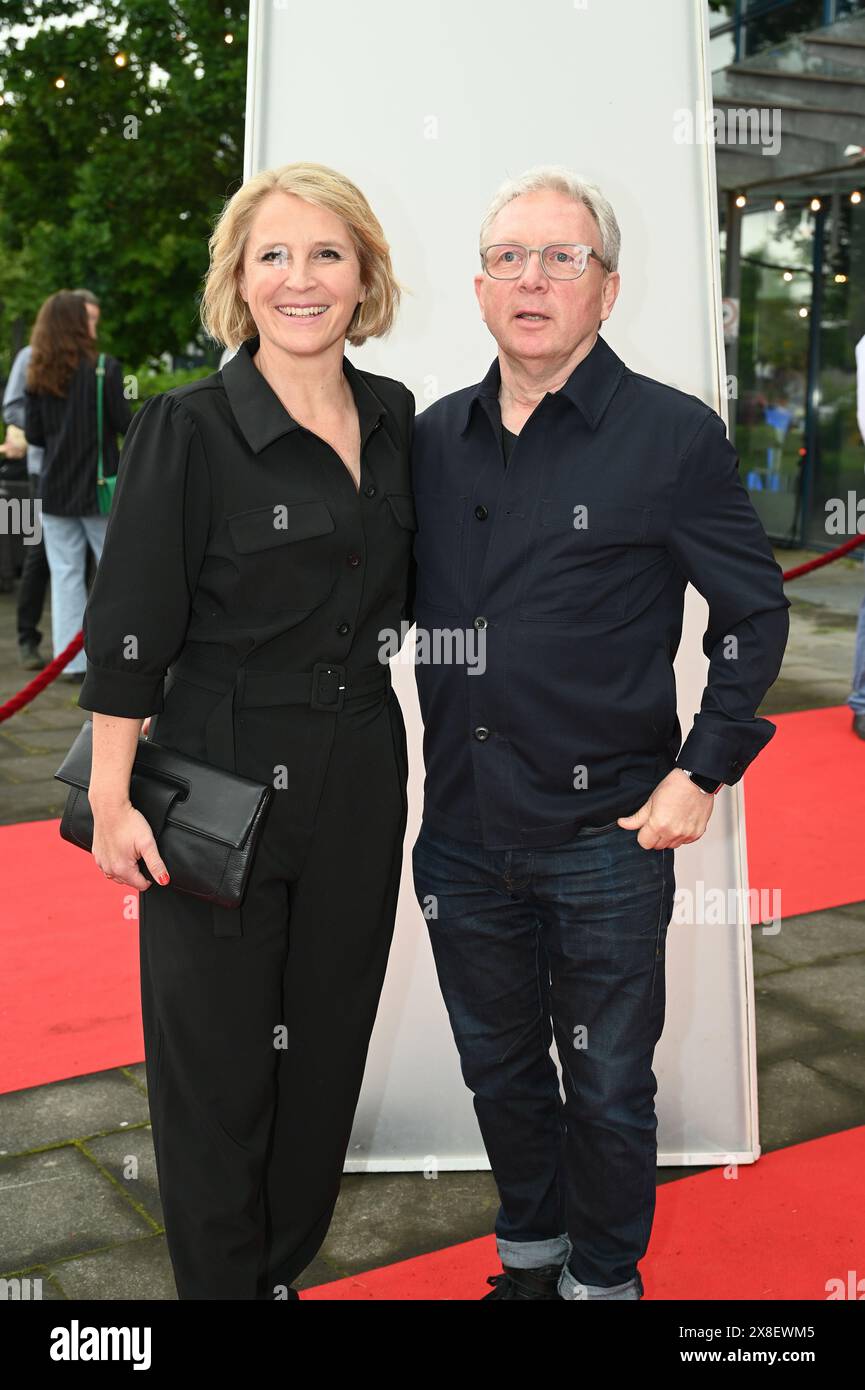 Cologne, Germany. 24th May, 2024. Presenter Susan Link and her husband ...