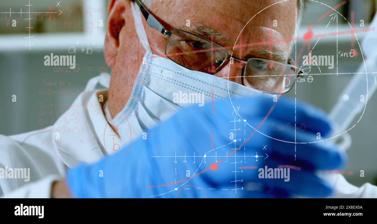 Animation data processing male scientist hi-res stock photography and ...