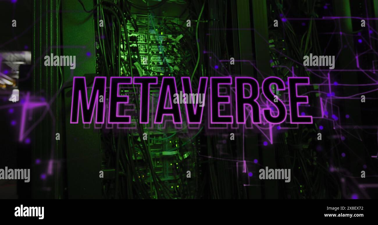 Animation business text network connections hi-res stock photography ...