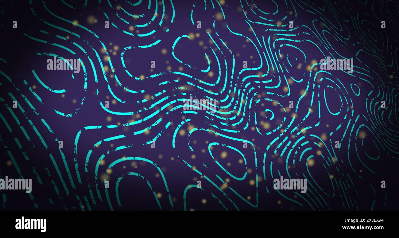 Image of yellow spots over topography patterns in seamless pattern ...